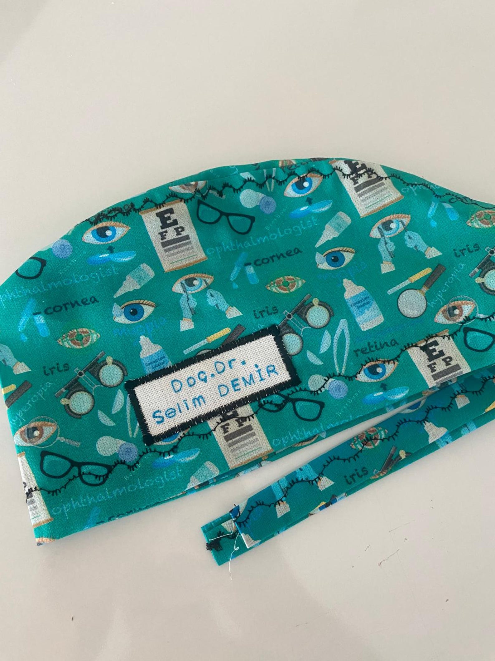 Ophthalmic Optician Patterned Surgical Scrub Cap: Cotton Doctor Cap - Etsy