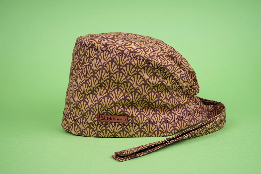 Vintage Pattered Surgical Caps, %100 Pattern Design, Unisex ...
