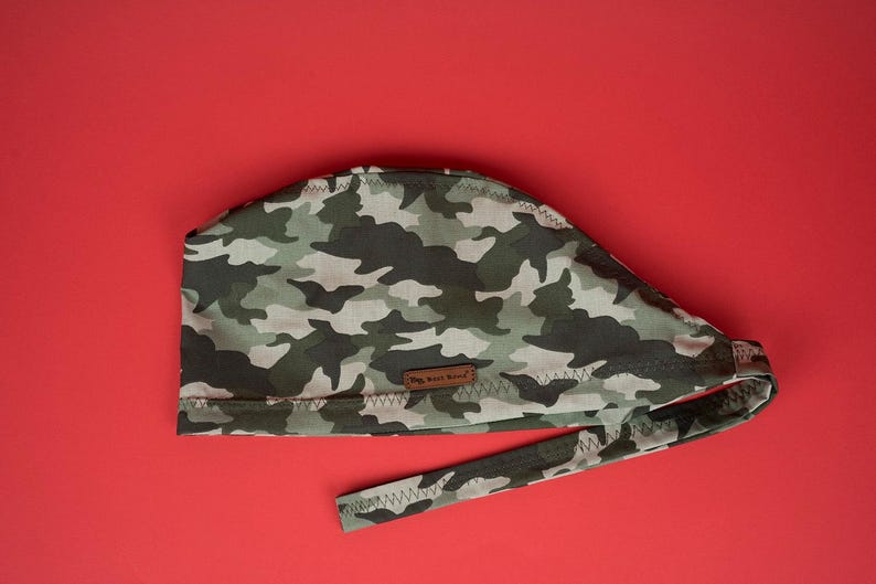 Camouflage Pattered Surgical Caps, %100 Pattern Design, Unisex ...