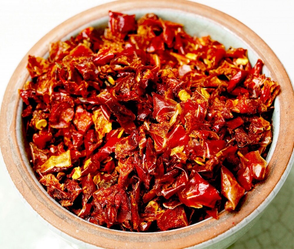 Paprika Flakes Red 50g in a Glass Gewürzkontor Munich - Etsy UK