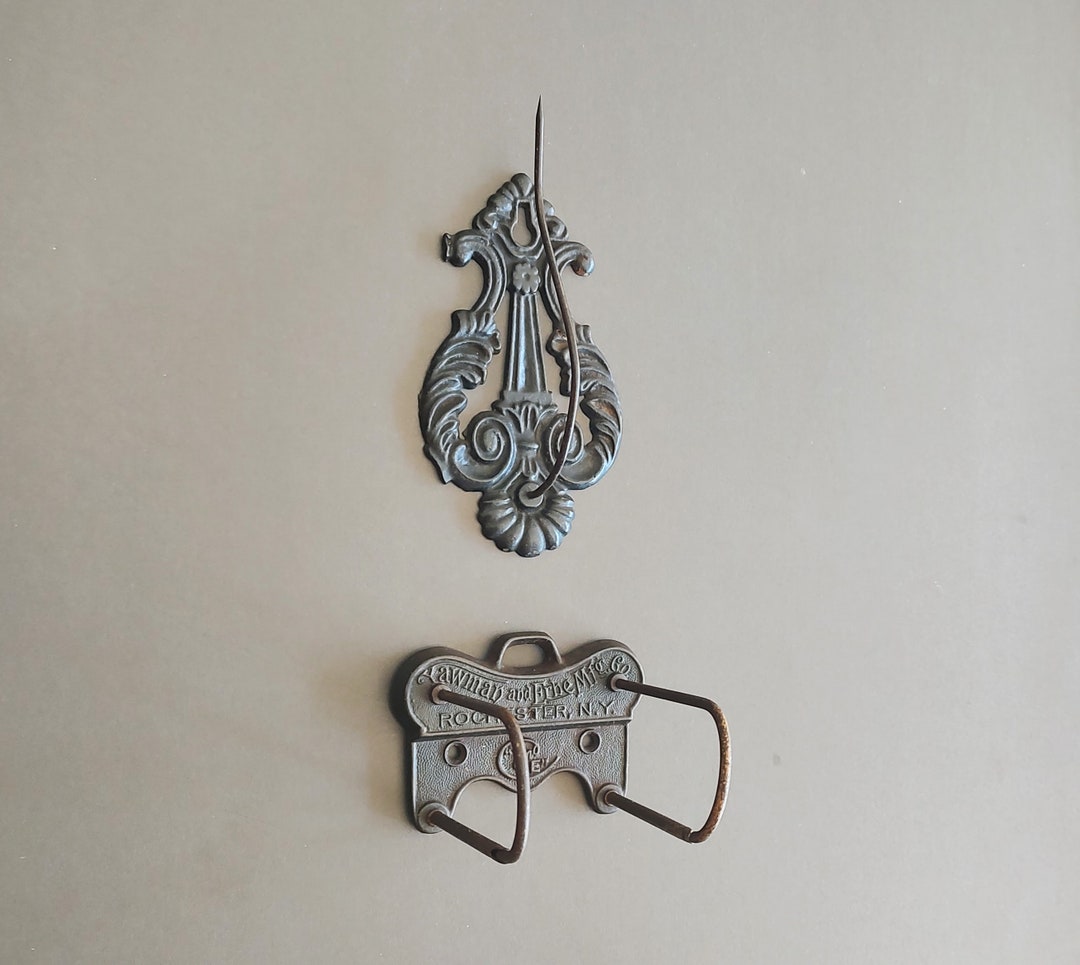 Vintage Cast Iron Mercantile Store Spike Hook Bill Receipt Note Clip ...