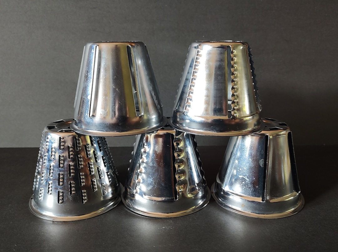 5 Saladmaster Style Countertop Vegetable Cutter Processor Cone Blades ...