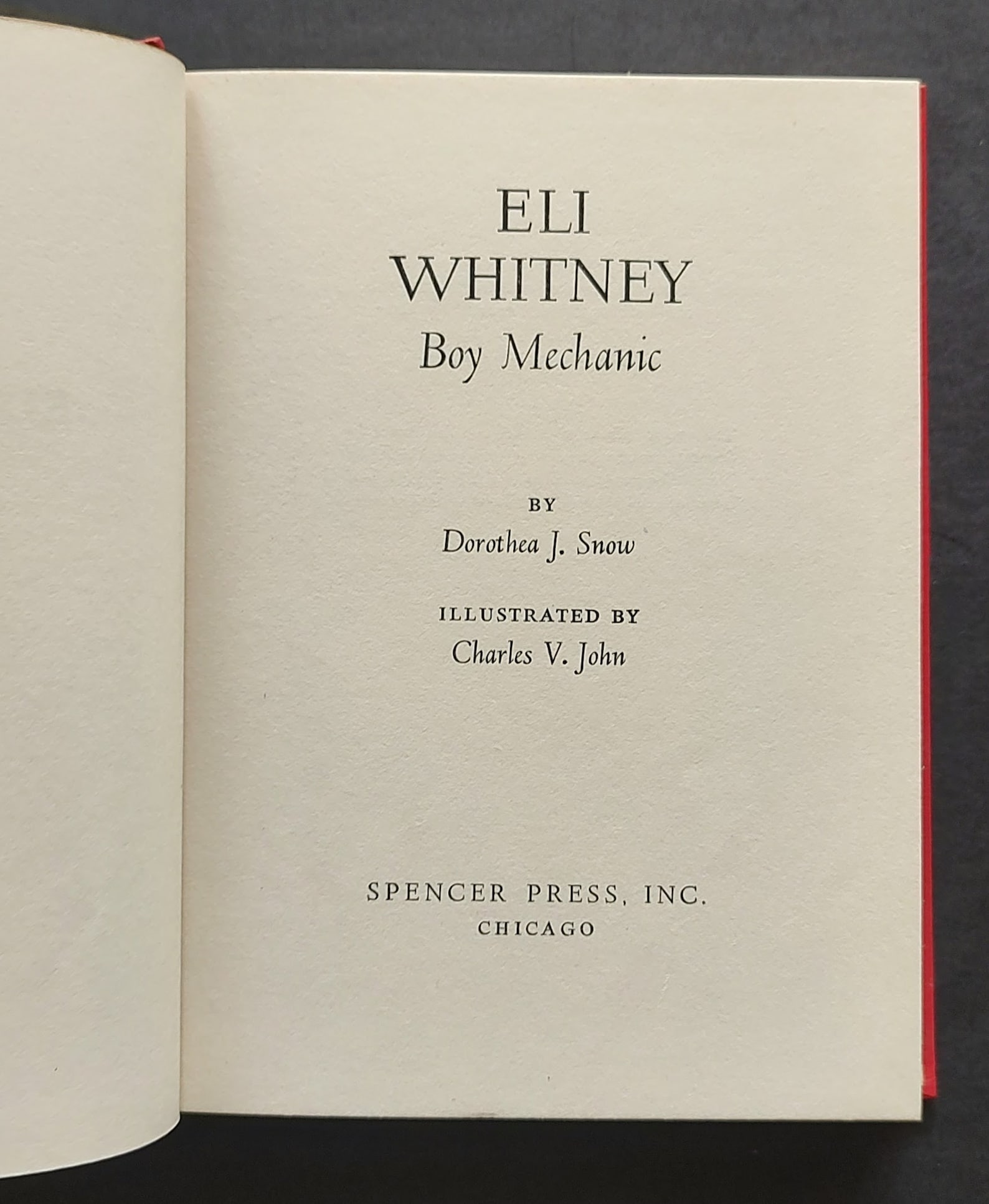 Eli Whitney Boy Mechanic 1948 Childhood of Famous Americans Homeschool ...