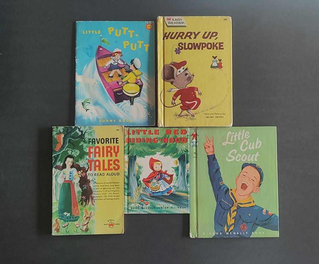 Lot of 5 Vintage Classic Illustrated Children's Books 1950s to 1960s ...