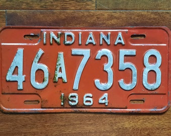 Indiana License Plate - Etsy