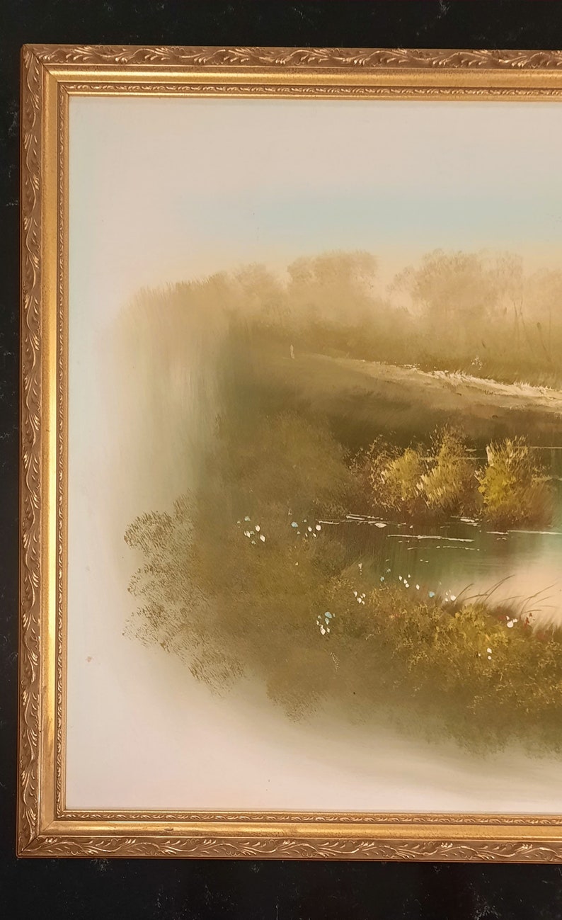 Ludwig L Kohn Signed Oil Painting Framed Vintage Art Scenic Woodland ...