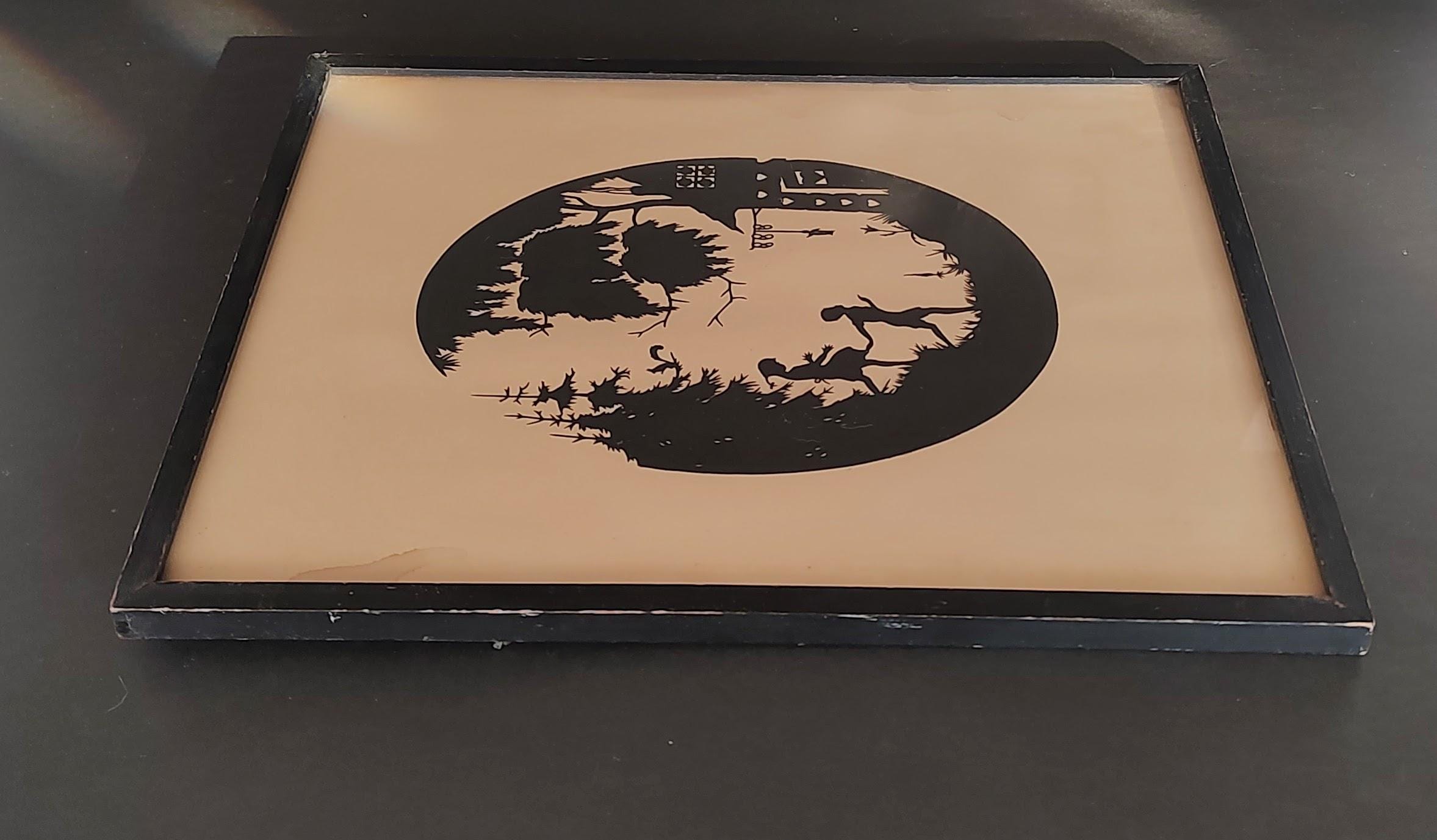 Hansel and Gretel Antique German Scherenschnitte Scissor Cut Silhouette ...