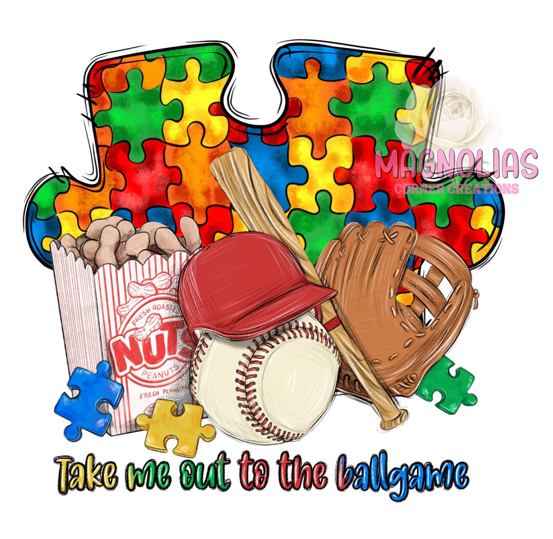 Autism Baseball Png - Etsy