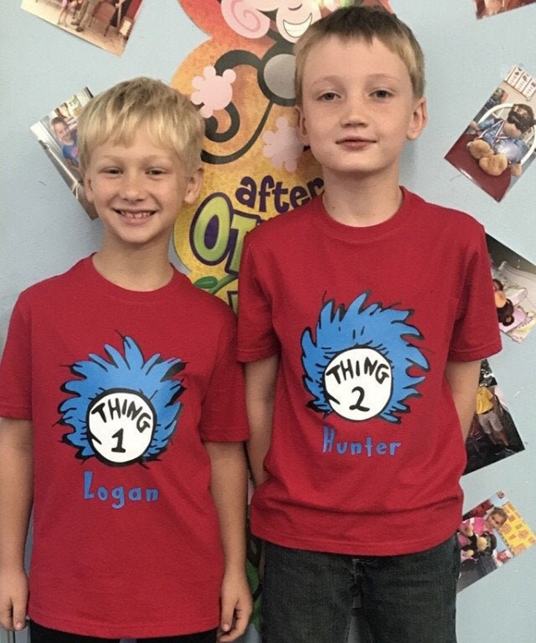 Thing 1 and Thing 2 Shirts - Etsy