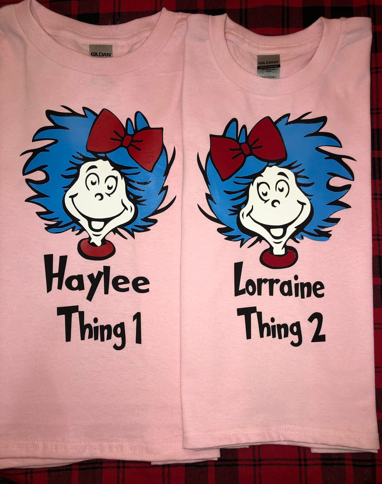 Thing 1 and Thing 2 Girl Shirts - Etsy