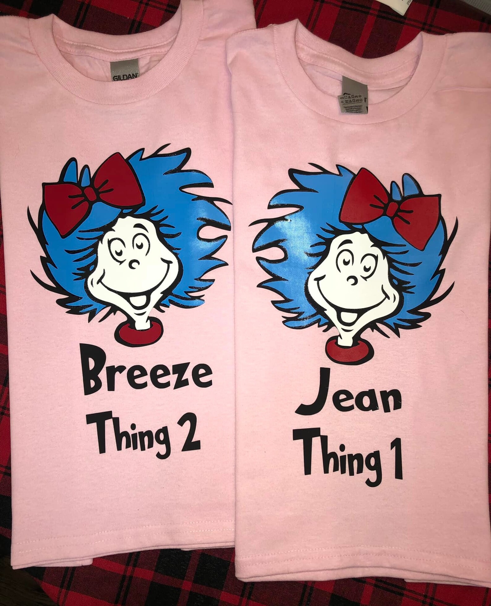 Thing 1 and Thing 2 Girl Shirts - Etsy