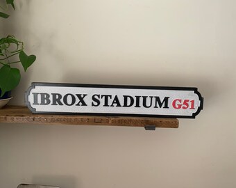 Ibrox Stadium Sign - Etsy UK
