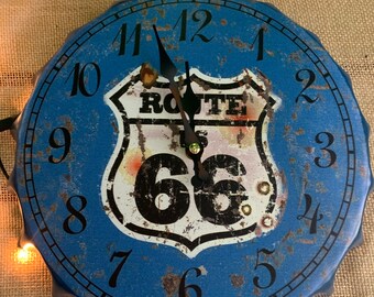 Route 66 Wall Clock - Etsy