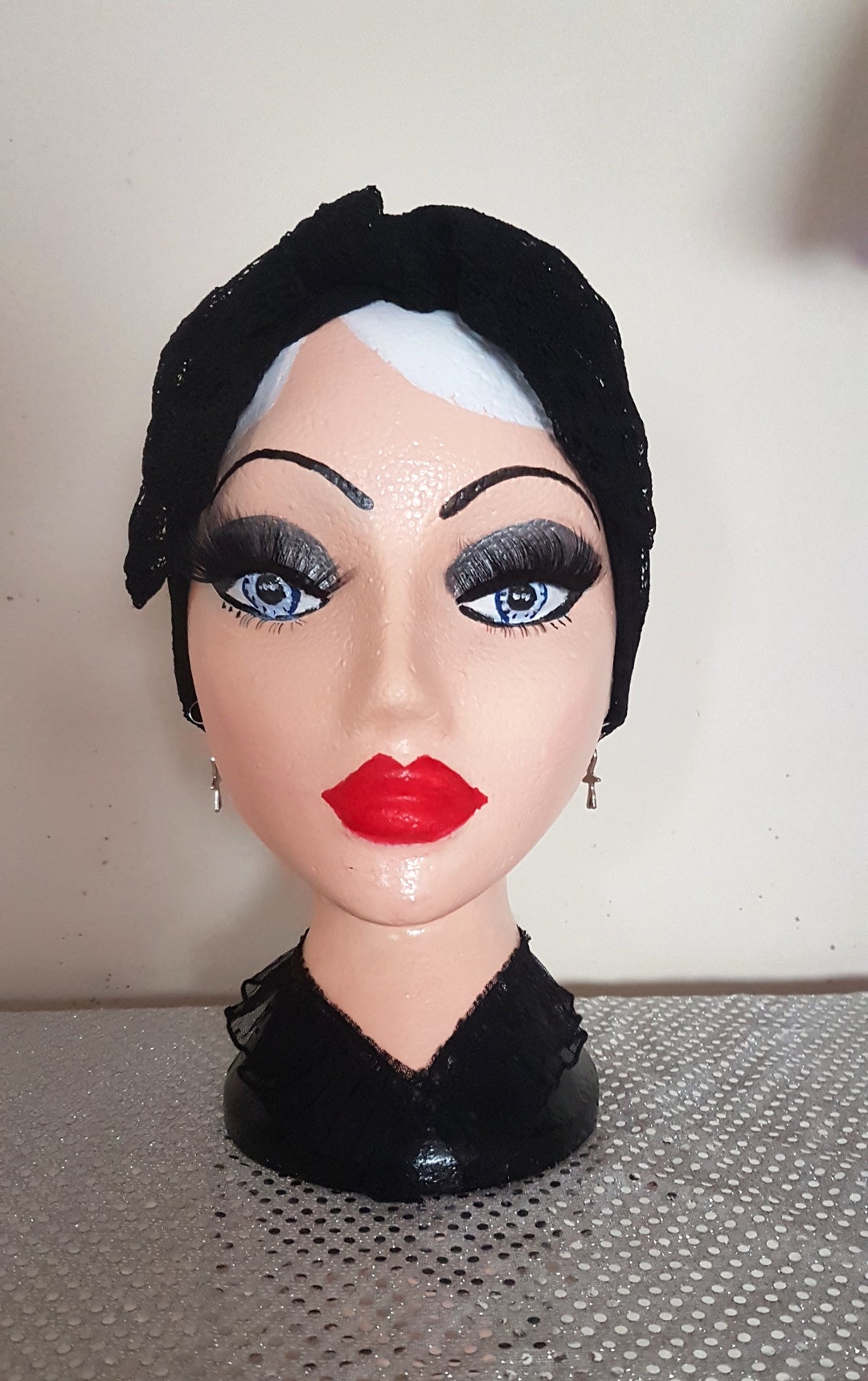 Hand Painted angie Mannequin Head - Etsy