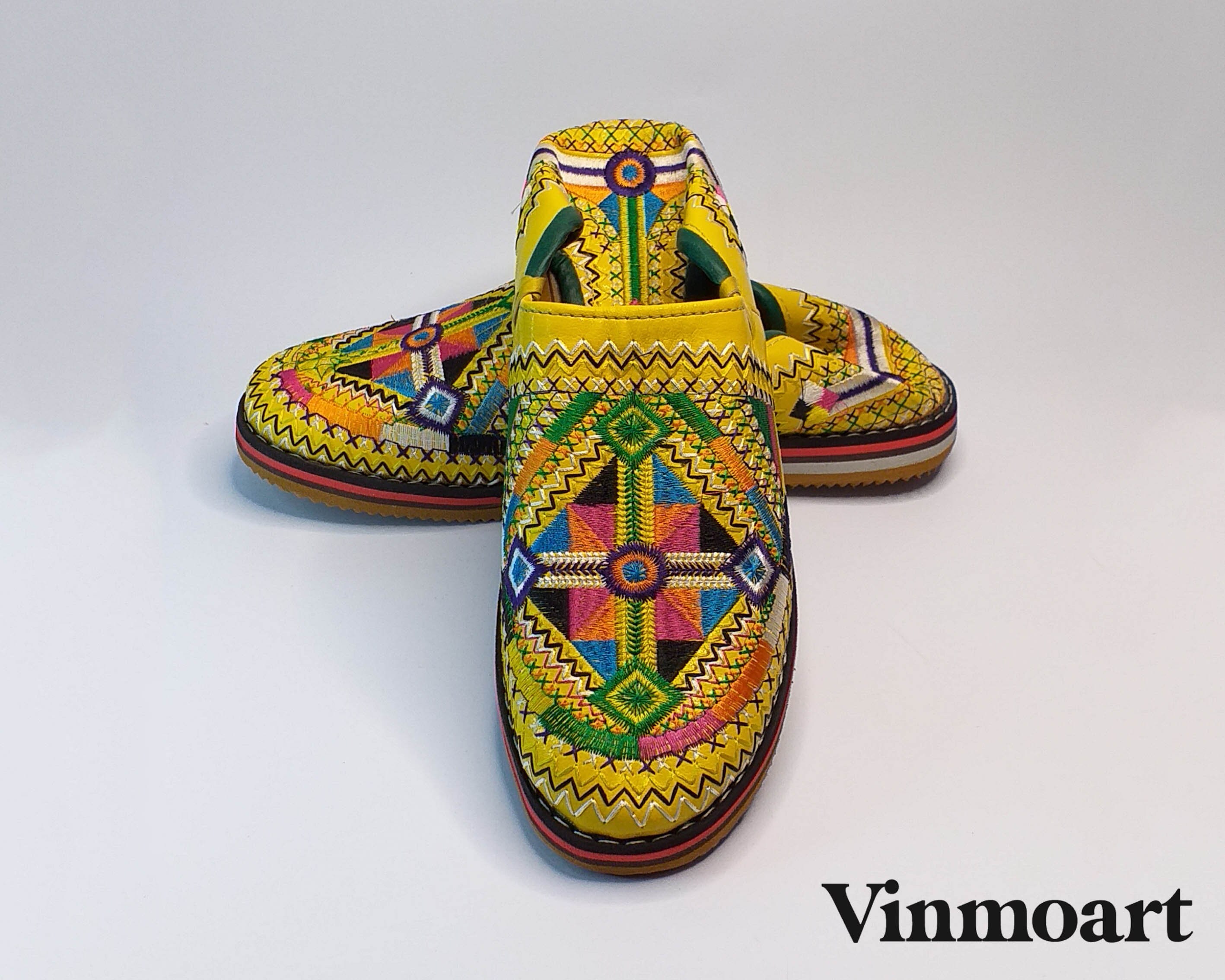 Moroccan Slippers/ Moroccan Shoes/ Moroccan Handmade/ Organic Shoes ...
