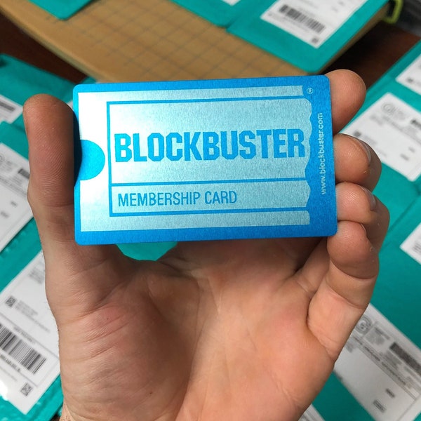 Blockbuster Membership Card - Etsy