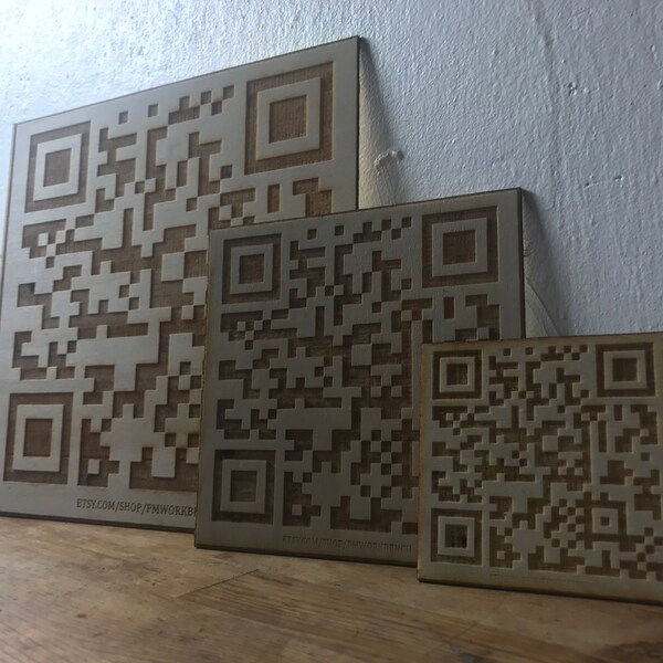 Wooden Qr - Etsy