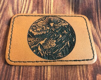 Western Floral Cross Cut Out Leatherette Hat Patch With - Etsy