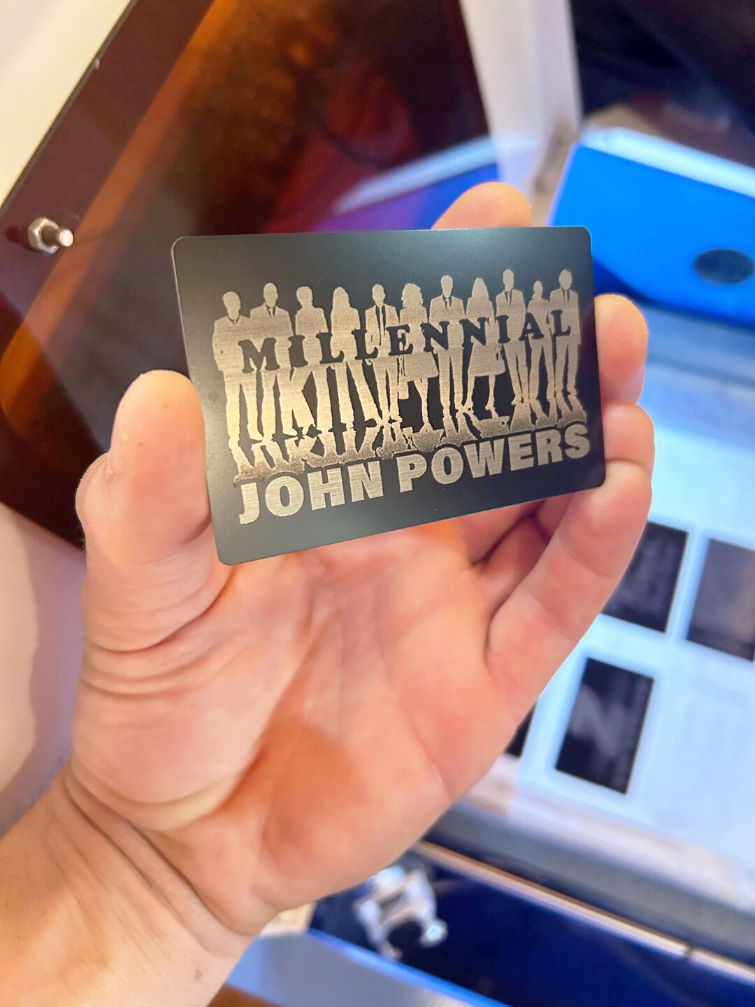 Metal Personalized Millennial ID Card | Laser Engraved Anodized ...
