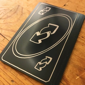 Metal Reverse Cards Matte Black Aluminum Gaming Meme Gift Card Custom ...