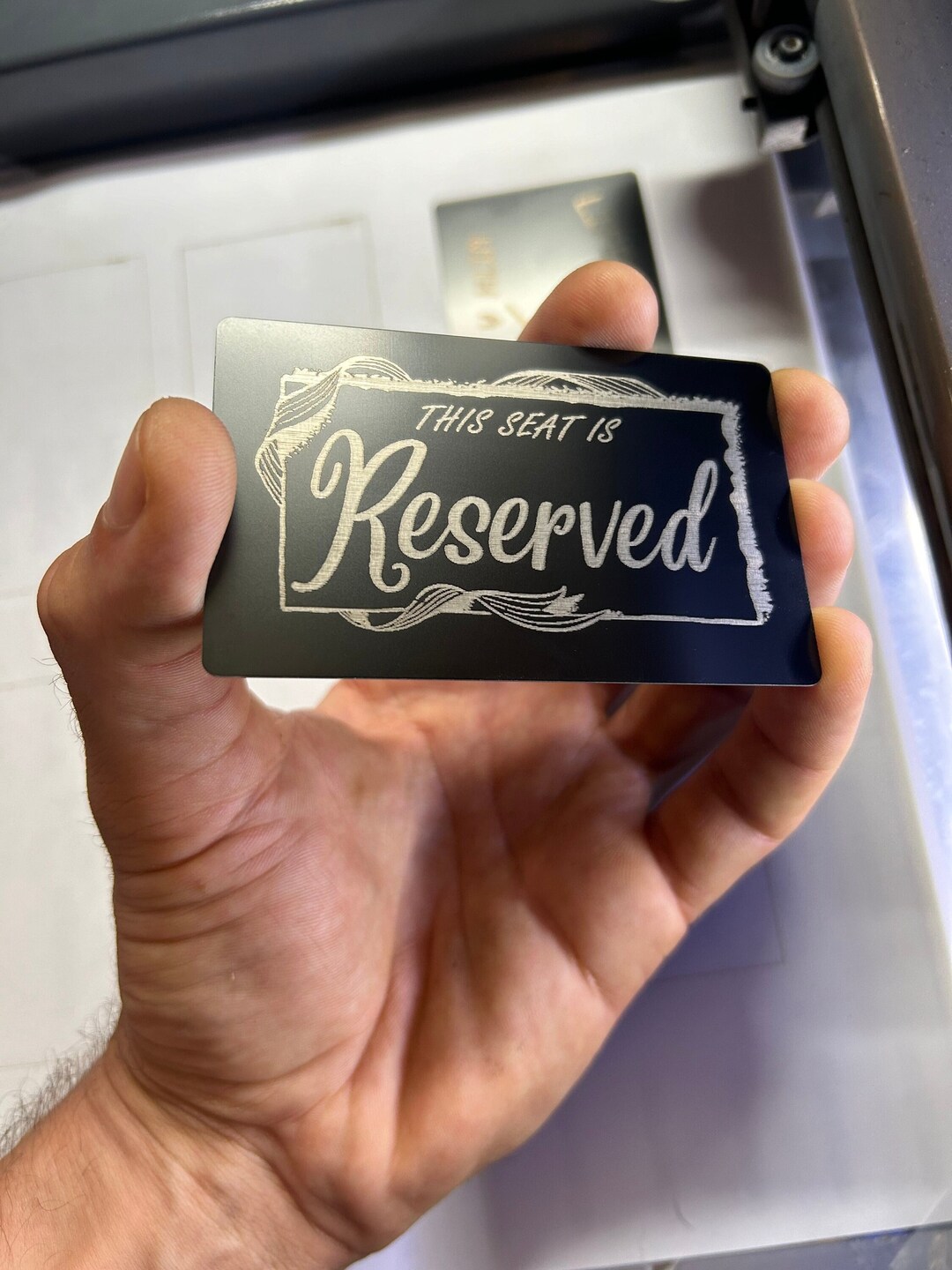 Metal this Seat is Reserved Placard, Party Favor Wedding Assigned Seat ...