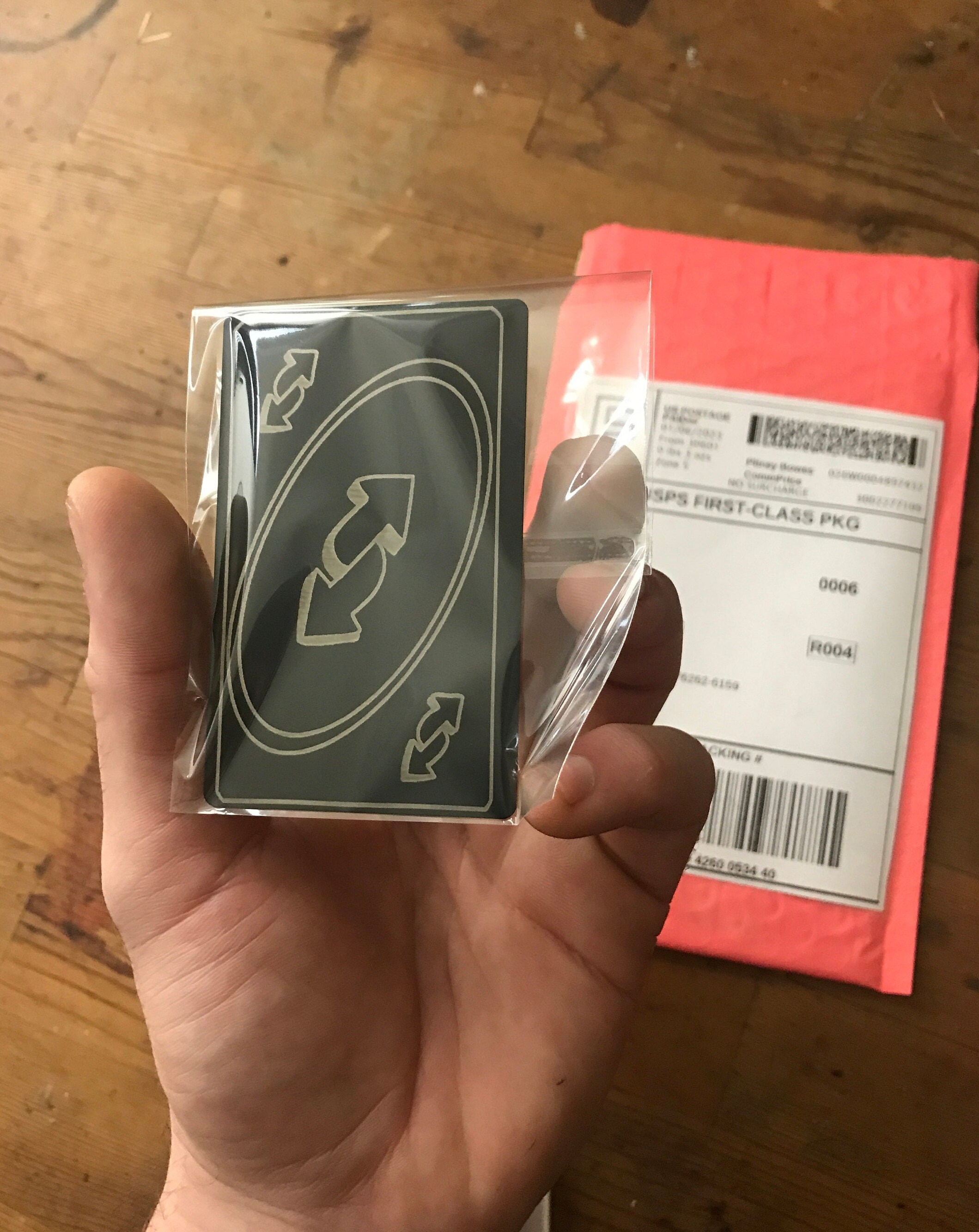 Metal Reverse Card - Matte Black Aluminum Gaming Meme Gift Card ...