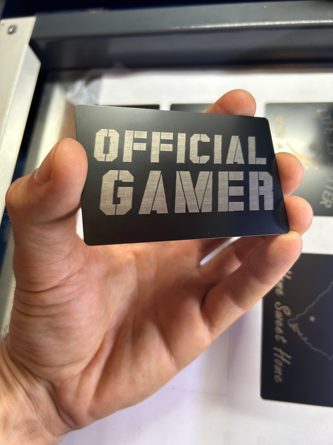 OFFICIAL GAMER Metal Novelty Gift Card Sleek Legit, Server Junkie ...
