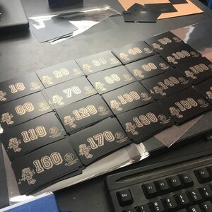 Custom Metal Name Cards With First and Last Name Plate Engraving ...