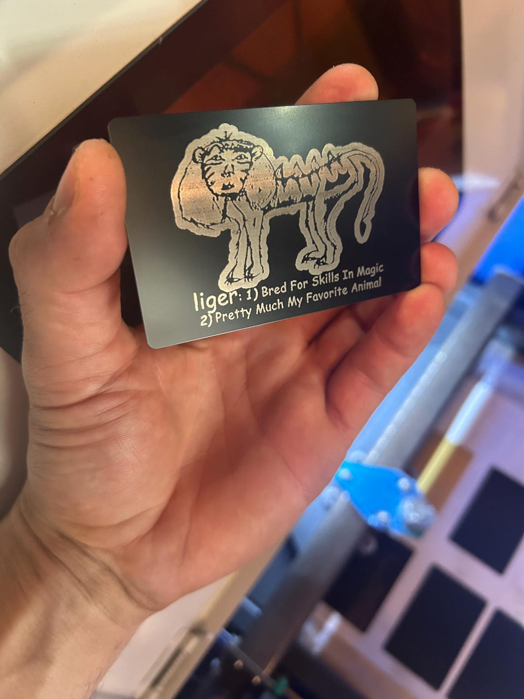 Metal "mythical Liger" Drawing, Drawings From Movies, Cinema Buff Gifts ...