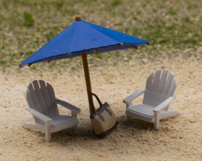 HO Scale Beach Set Unpainted - Etsy