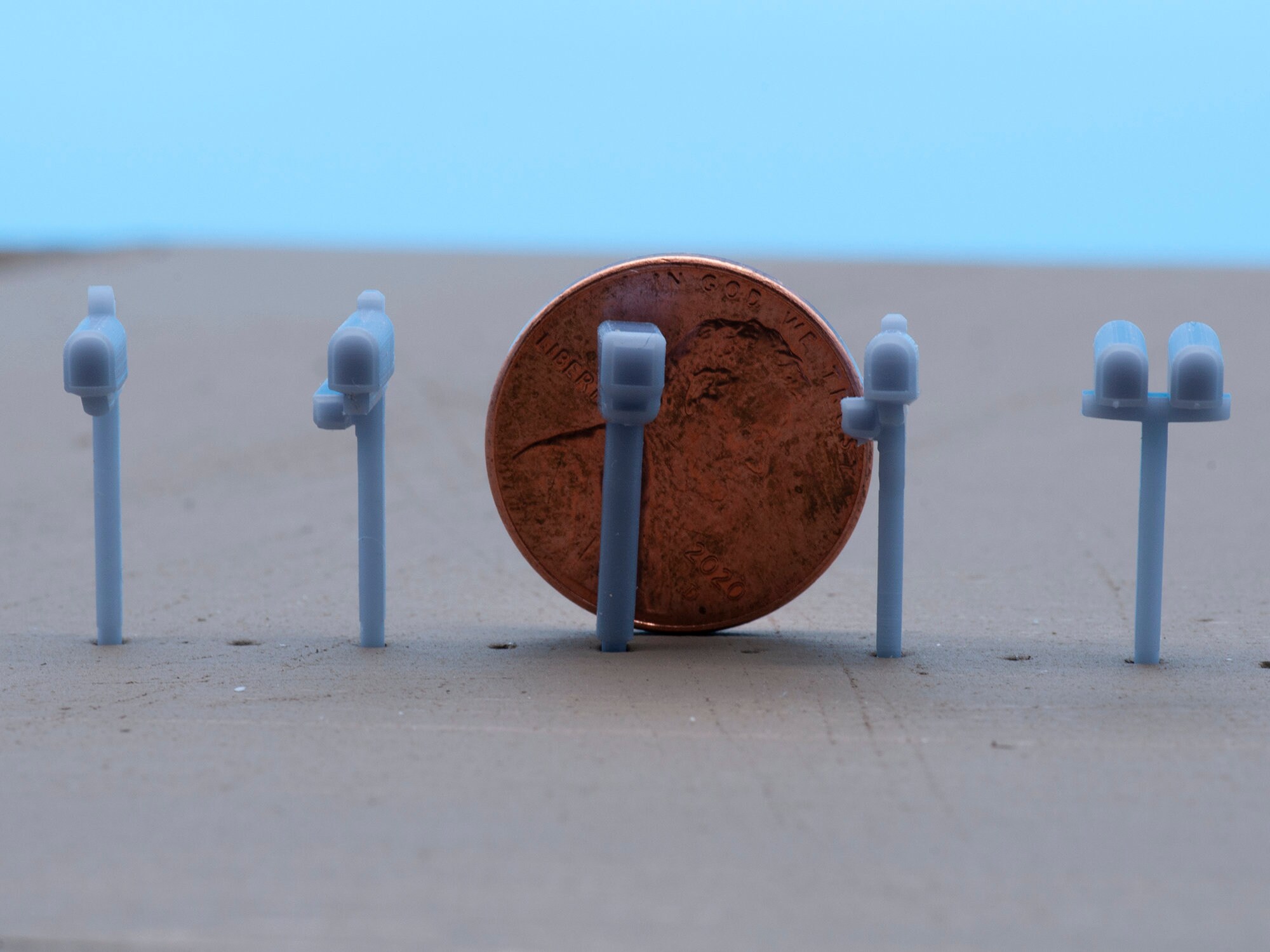 HO Scale Rural Mailboxes Unpainted - Etsy