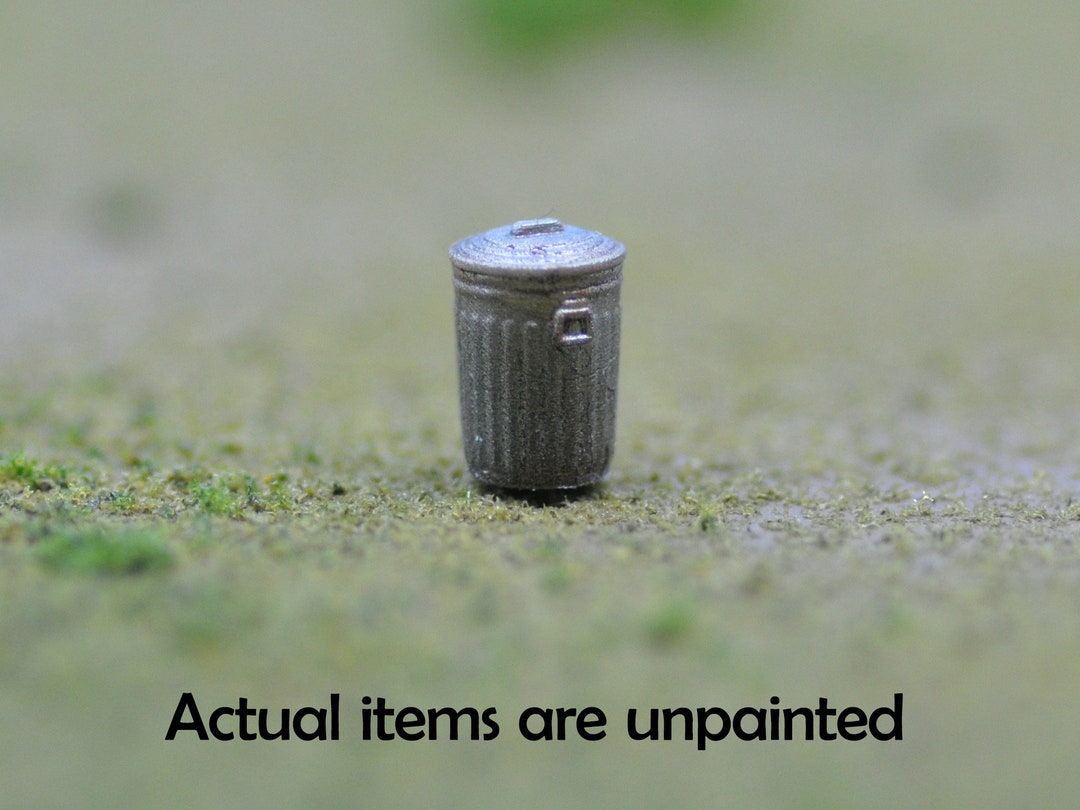 HO Scale Garbage Can - Unpainted - Etsy