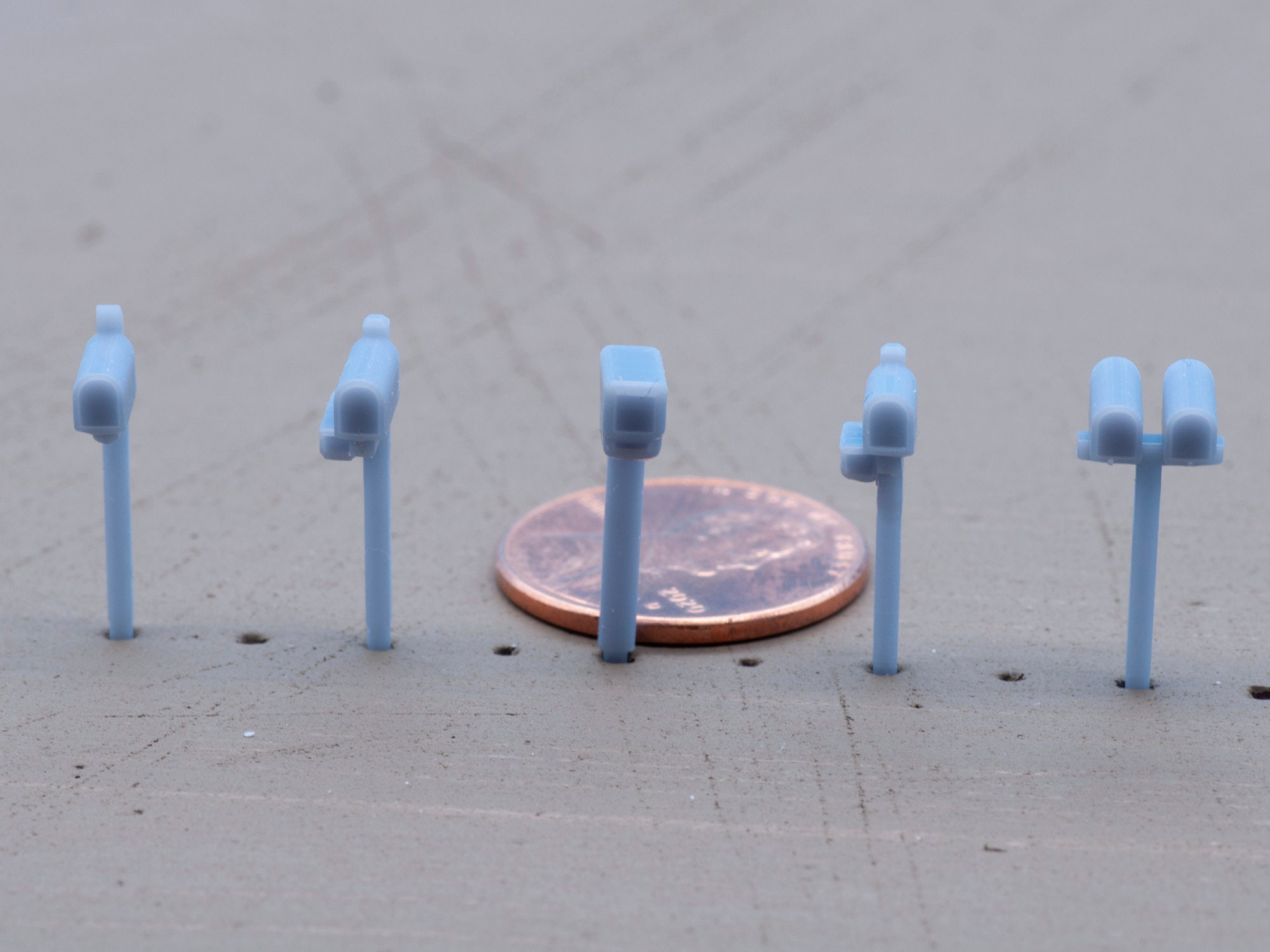 HO Scale Rural Mailboxes Unpainted - Etsy