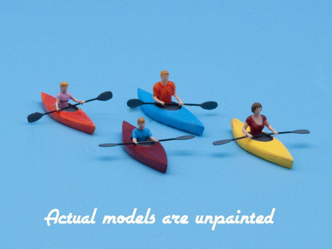 Kayaks HO Scale - Unpainted - Etsy