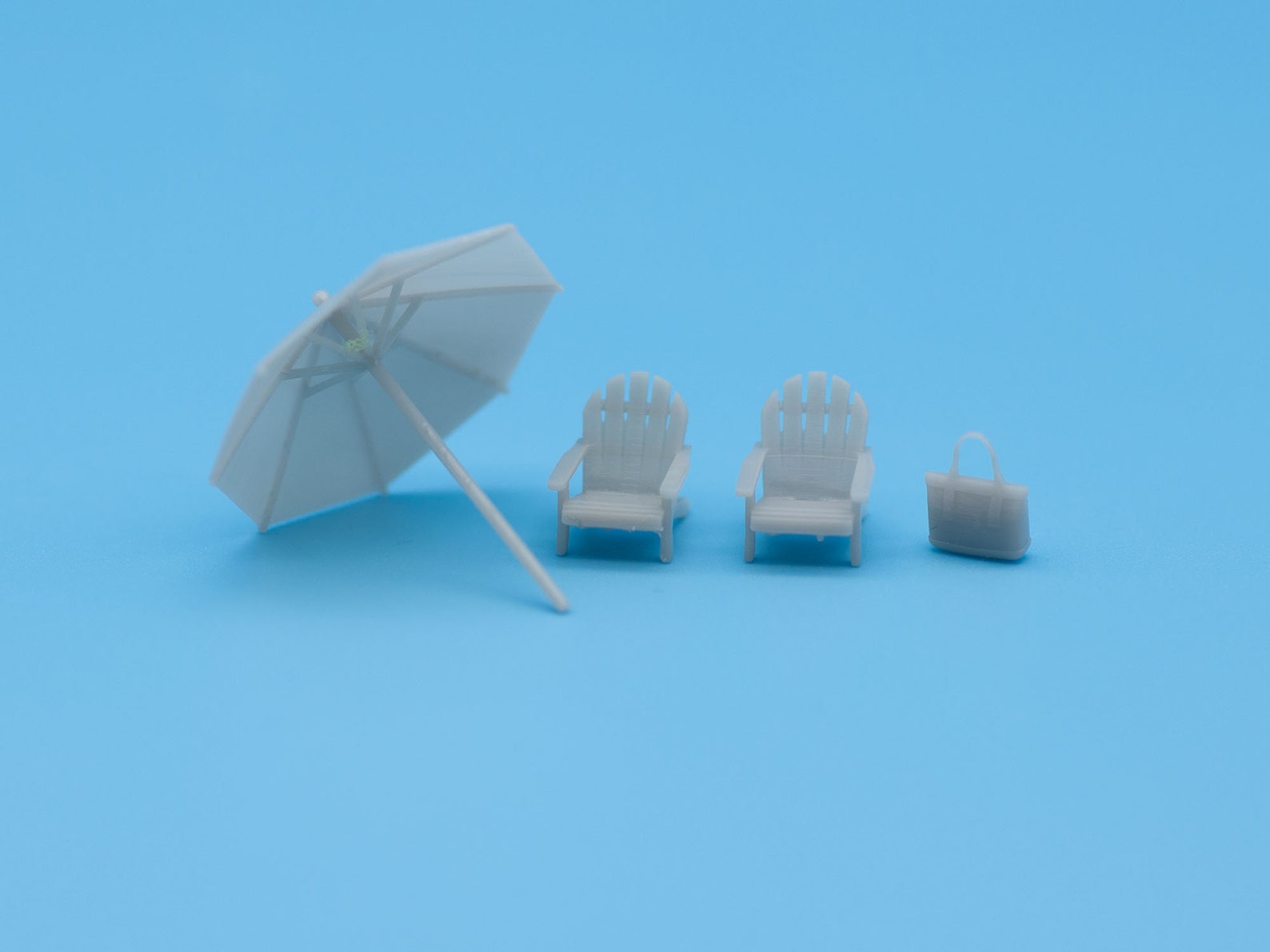 HO Scale Beach Set Unpainted - Etsy