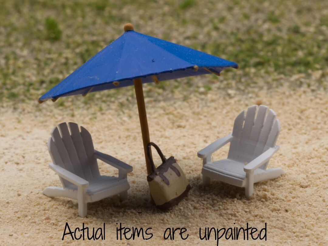 HO Scale Beach Set - Unpainted - Etsy