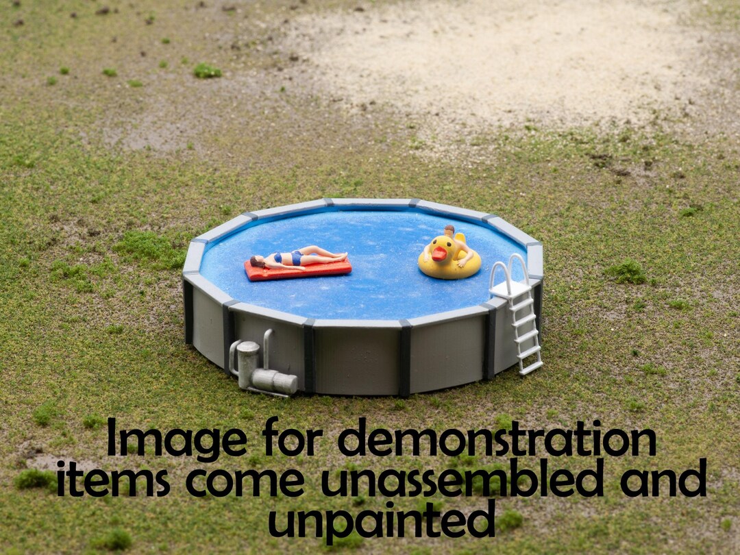 HO Scale Swimming Pool - Unpainted - Etsy