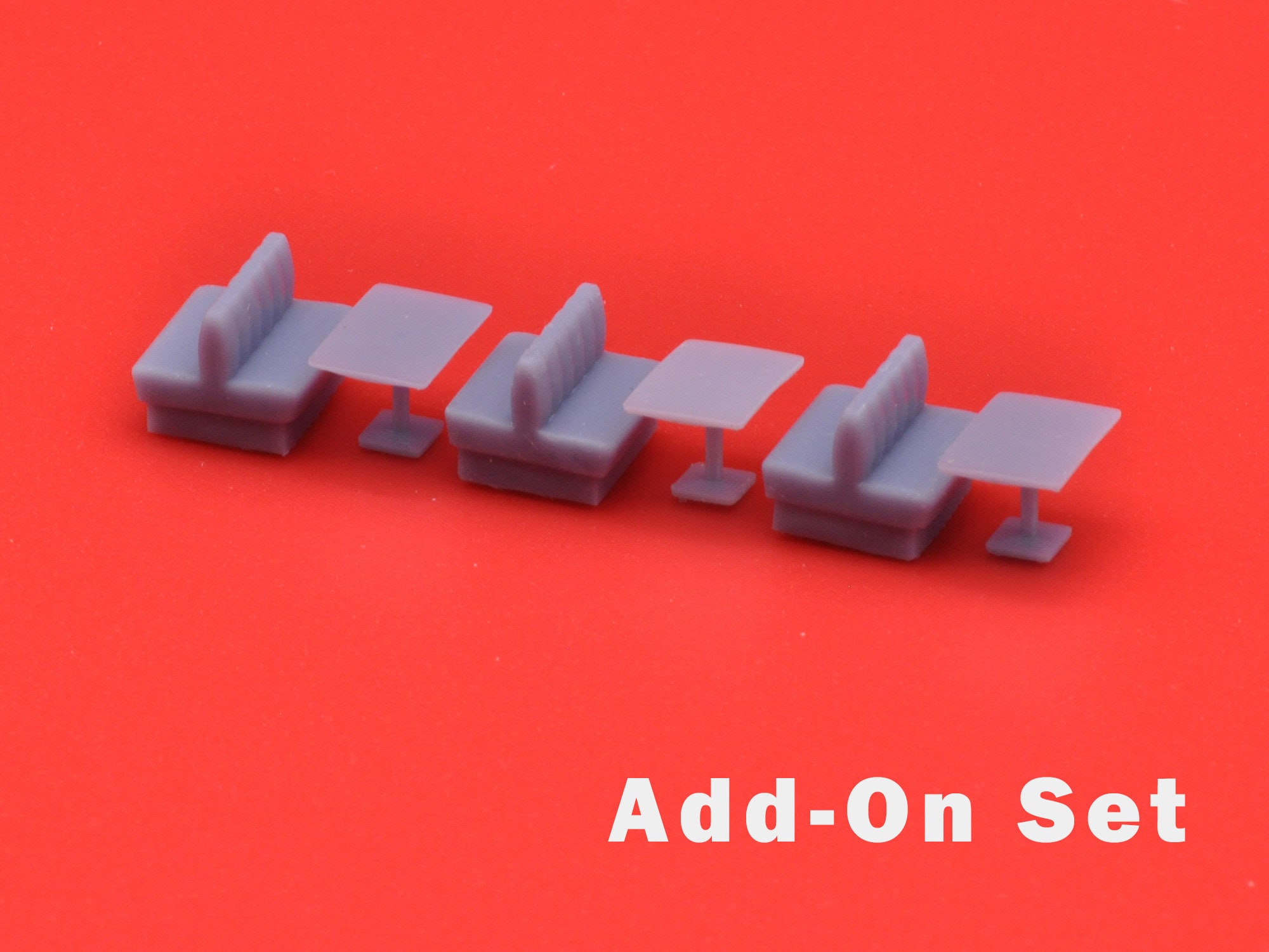 HO Scale Diner Booth Set - Unpainted - Etsy