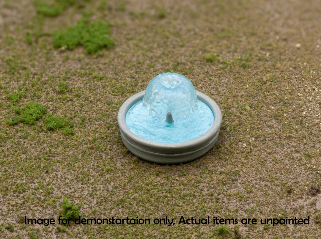 HO Scale Fountain - Unpainted - Etsy