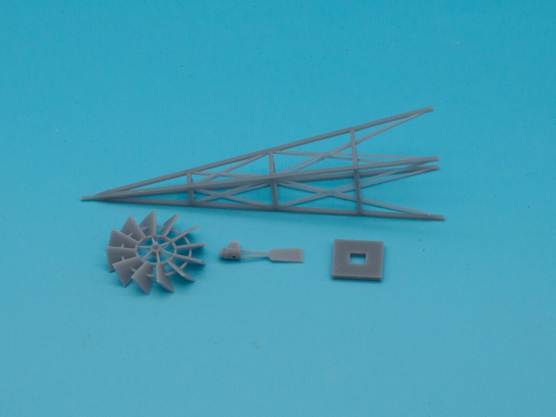 HO Scale Windmill Unpainted - Etsy