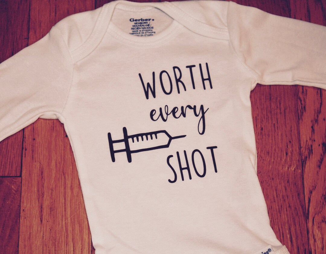 Worth Every Shot Bodysuit, IVF journey - Etsy Österreich
