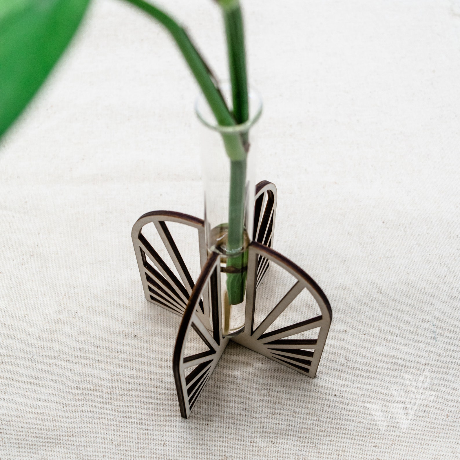 Art Deco Wood Propagation Stand | Test Tube Propagation Station ...