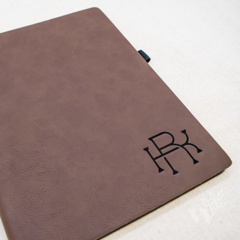 Monogrammed Leather - Etsy