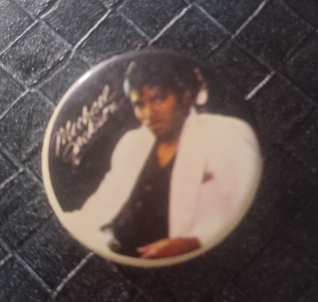 Vintage Michael Jackson Button - Etsy