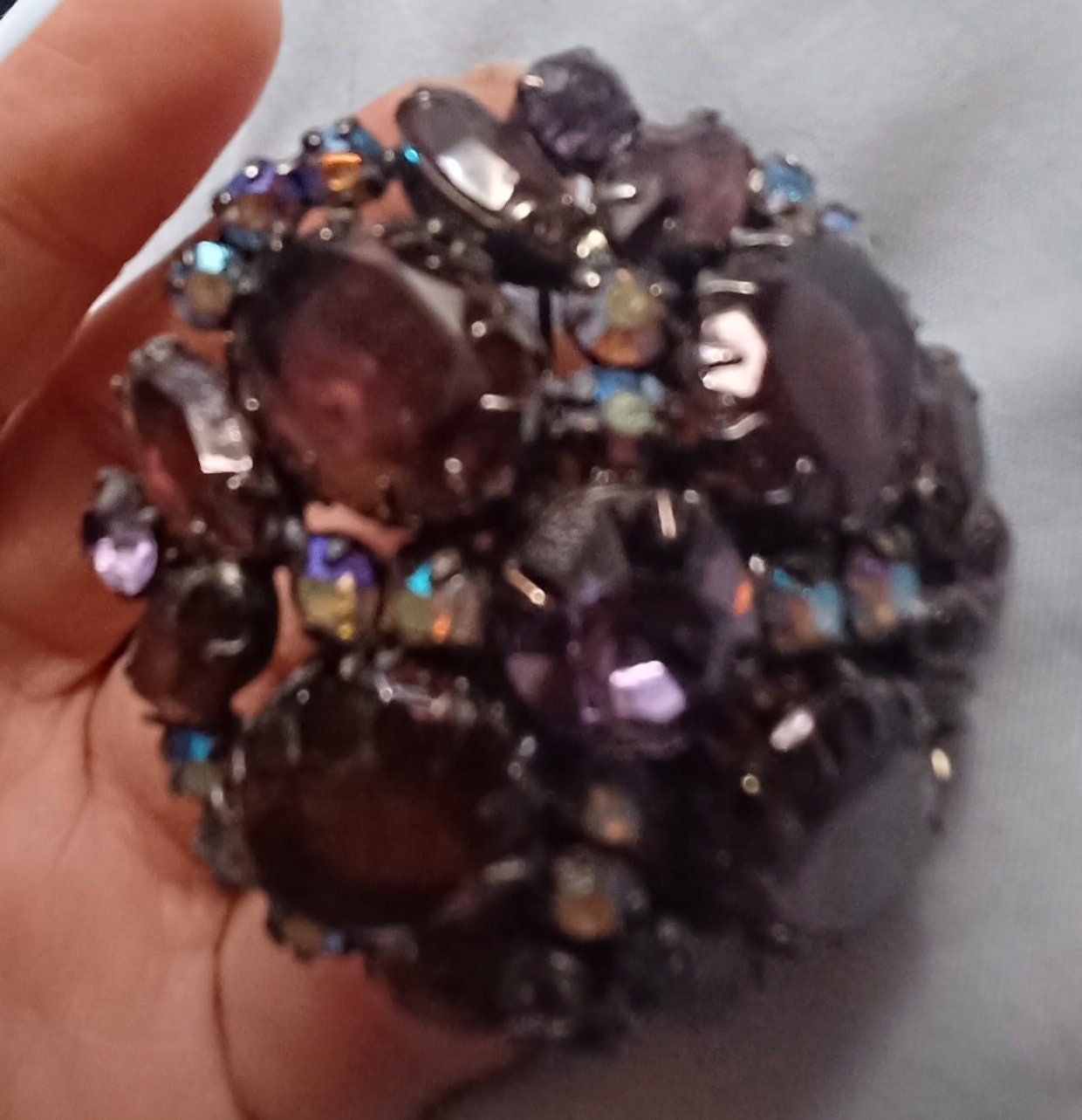 Vintage Purple Juliana Brooch - Etsy