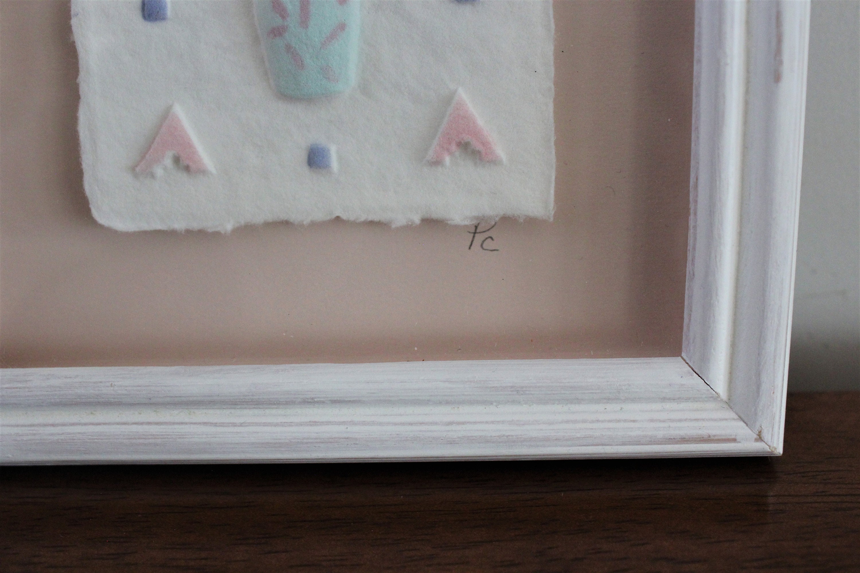 Framed Hand Cast Paper of Colorful Saguaro Cactus by Figi Graphics - Etsy