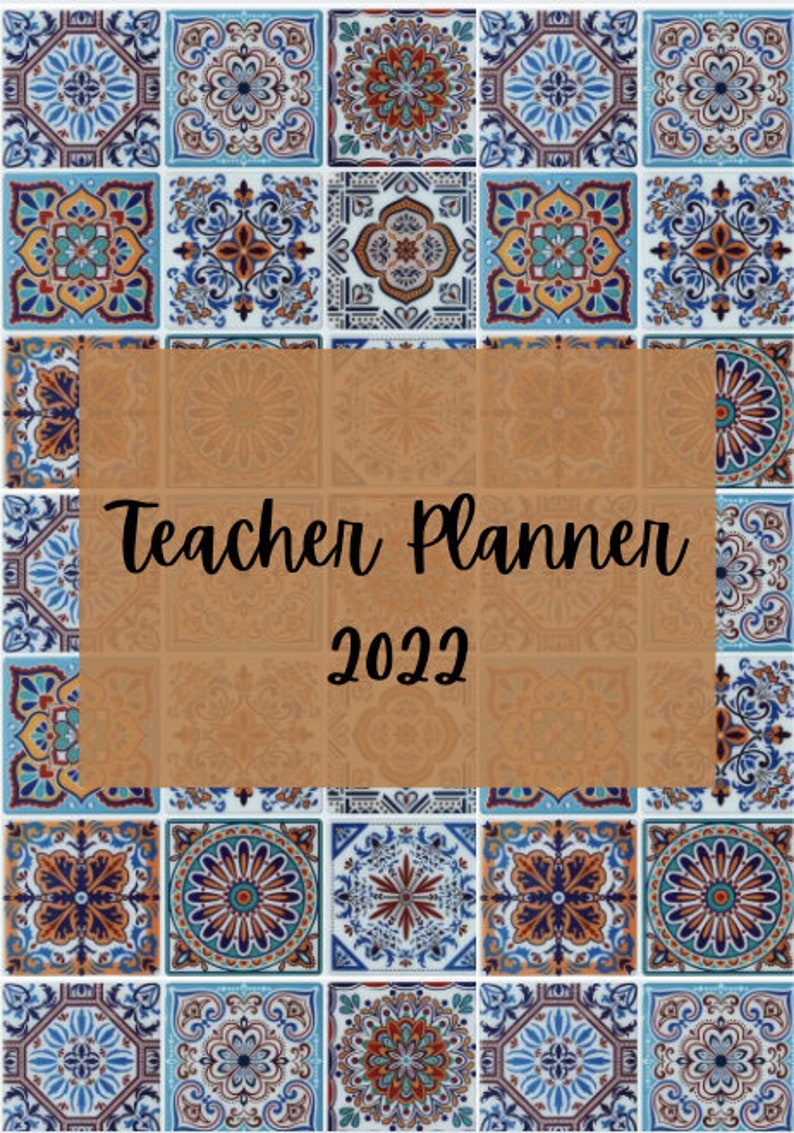 2022 Fillable Teacher Planner- DIGITAL - Etsy