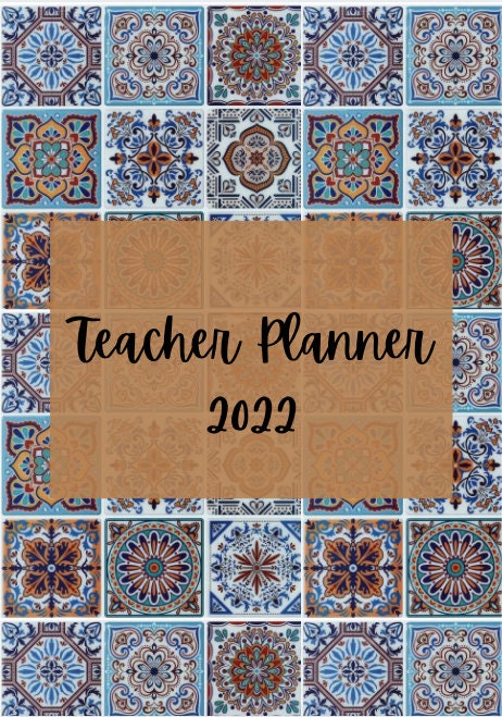2022 Fillable Teacher Planner- DIGITAL - Etsy