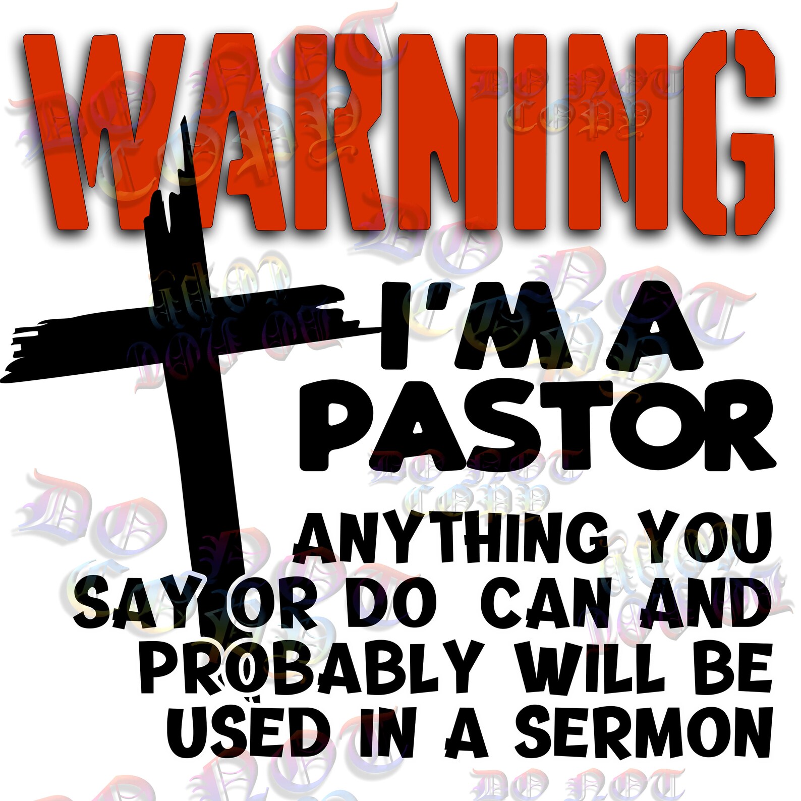 Pastor Warning Shirt Transparent Image - Etsy
