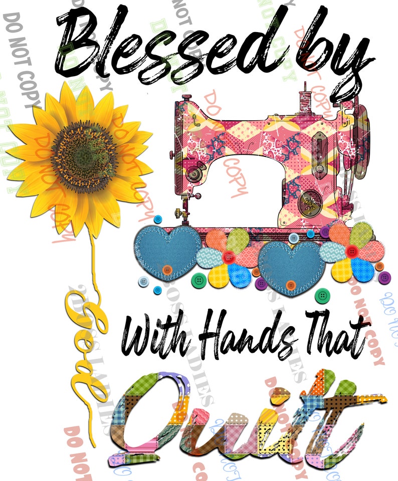 Blessed by God With Hands That Quilt Digital Design - Etsy